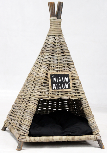 Kattenmand Tipi - Rotan - Stoer & Krachtig Wonen